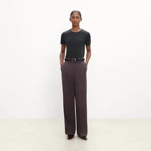 Theory Classic Oblong Belt In Calf Hair