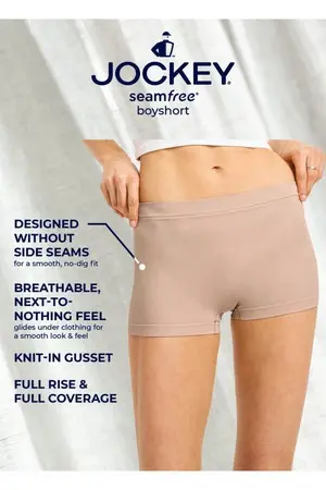 JOCKEY Seamfree Boyshort - Hydrangea Bloom
