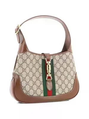 Gucci Jackie 1961 Gg Coated Canvas Small Hobo Bag