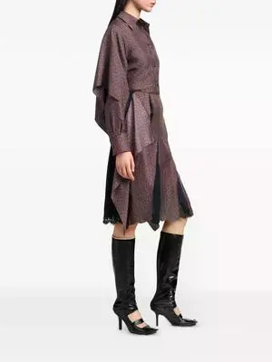 MAISON MARGIELA Paisley-print Lace-trim Midi Skirt