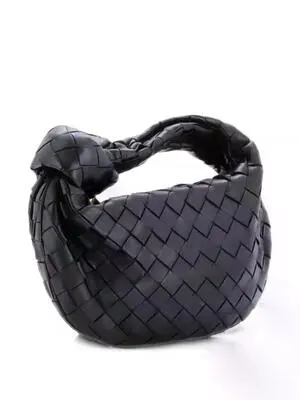 Bottega Veneta Bv Jodie Intrecciato Nappa Mini Hobo Bag Black