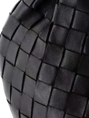 Bottega Veneta Bv Jodie Intrecciato Nappa Mini Hobo Bag Black