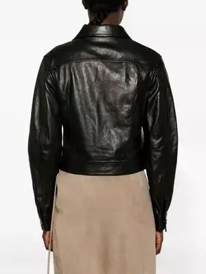 Amiri Button-up Leather Jacket