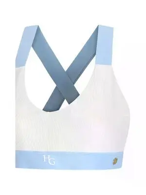HOUSE OF GRAVITY Ribbed Criss-cross Sports Bra