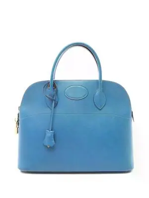 Hermès 1999 Courchevel Bolide 35 Satchel - Blue