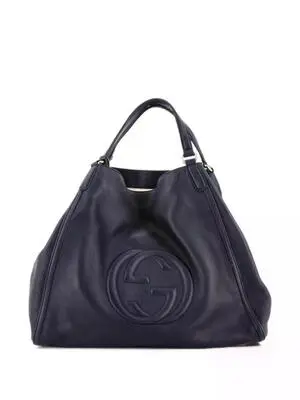 Gucci Soho Leather Large Shoulder Bag - Black