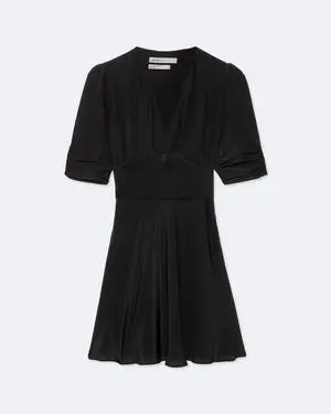 ALLSAINTS Ena Silk Mini Dress - Black