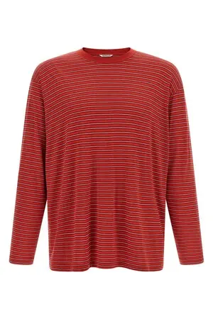 Auralee Striped Sweater - Red