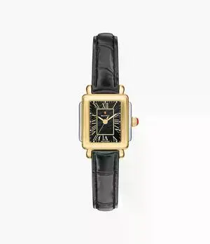 Michele Deco Madison Mini Leather Watch