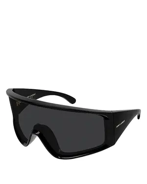 Saint Laurent Geometric Sunglasses, 99mm - Black