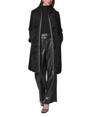 Dkny Walker Faux Fur Coat