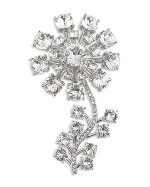 SELF-PORTRAIT Crystal Flower Pin