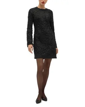 HOBBS LONDON Rutherford Textured Mini Dress
