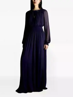JOSEPH Olivia Crinkle-effect Dress - Blue