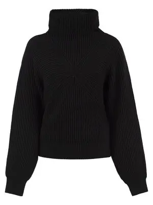 Sportmax Spscinto Ribbed High-neck Jumper - Black