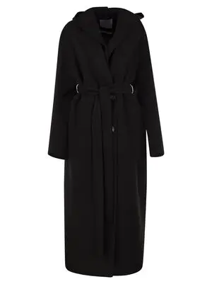 SPORTMAX Sportmax Women Spxolmo - Pure Virgin Wool Hooded Coat