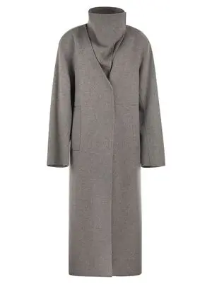 SPORTMAX Sportmax Women Spsassenso - Long Virgin Wool Coat With High Neck