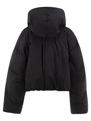 Sportmax Spxvodka Cropped Hooded Down Jacket - Black