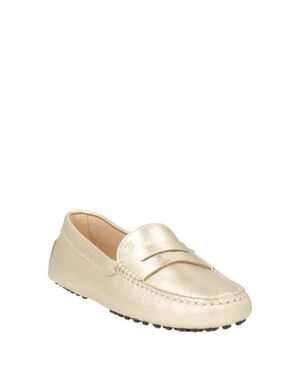 TOD'S Loafers Platinum Size Leather