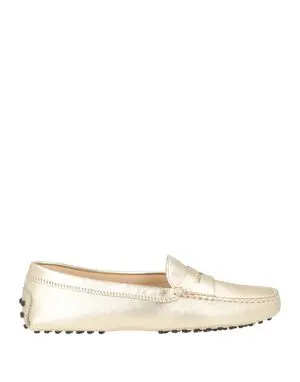 TOD'S Loafers Platinum Size Leather