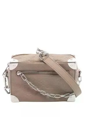 LOUIS VUITTON 2000-2026 Monogram Empreinte Mini Soft Trunk Satchel - Neutrals