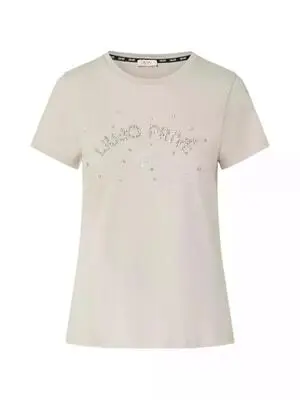 Liu Jo T-shirt With Logo - Neutrals