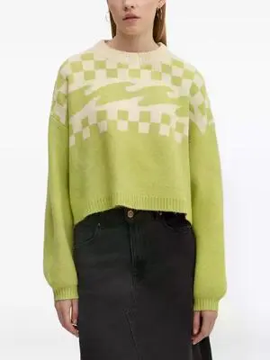 BILLABONG Palm Forever Checkerboard-intarsia Sweater