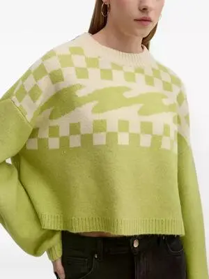BILLABONG Palm Forever Checkerboard-intarsia Sweater