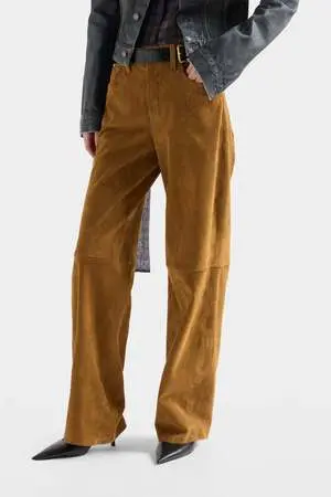 7 For All Mankind Stovepipe Straight In Suede