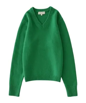 Studio Nicholson Miska V-neck Sweater - Grass Green