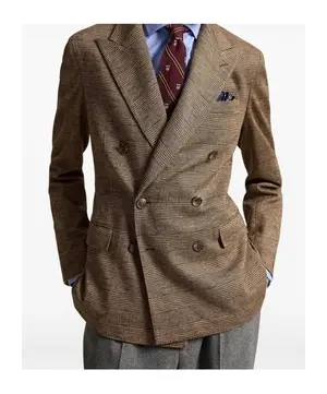 Polo Ralph Lauren Polo Soft Double-breasted Check Jacket