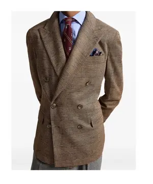 Polo Ralph Lauren Polo Soft Double-breasted Check Jacket