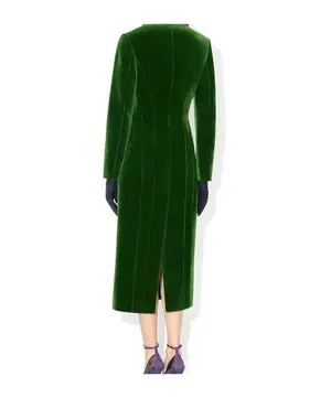 Alaïa Double-breasted Velvet Coat