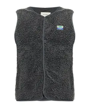 American Vintage Snap-button Vest - Anthracitechine