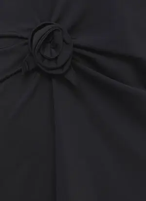 Coperni Draped Rose Detail Dress