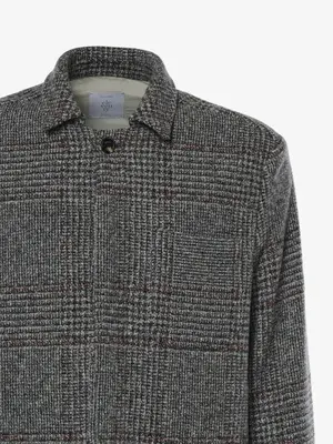 Eleventy Checked Button-up Jacket