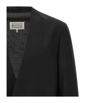 MAISON MARGIELA Collarless Signature Four-stitch Jacket