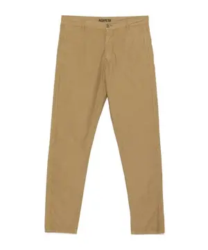 Aspesi Slim Straight Chino Trousers - Brown