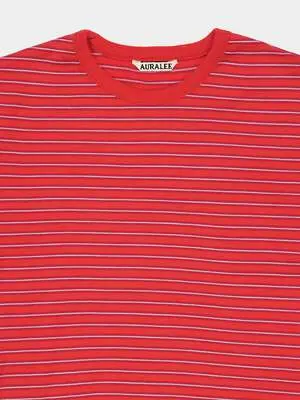 Auralee Striped Wool T-shirt