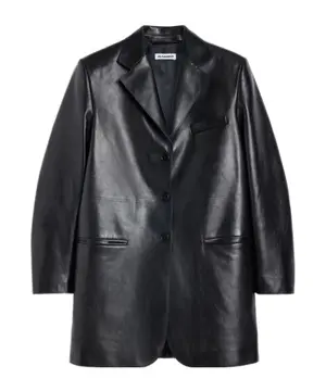 JIL SANDER Leather Tailored Jacket