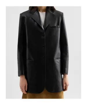 JIL SANDER Leather Tailored Jacket