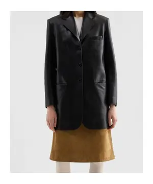 JIL SANDER Leather Tailored Jacket