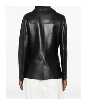 P.a.r.o.s.h Single-breasted Leather Blazer