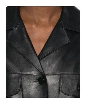 P.a.r.o.s.h Single-breasted Leather Blazer