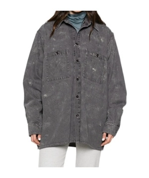 MAISON MARGIELA Distressed Denim Jacket - Gray