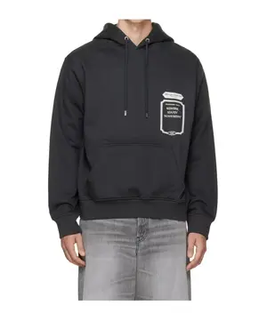 WOOYOUNGMI Flower Back Logo Hoodie - Grey