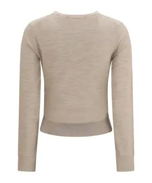 Tory Burch Logo Crewneck Sweater