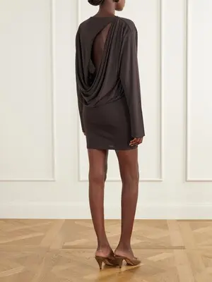 Jacquemus La Mistral Open-back Draped Mini Dress