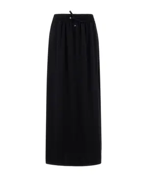 Herno Drawstring Maxi Skirt - Black