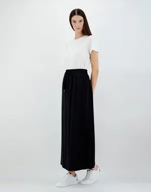 Herno Drawstring Maxi Skirt